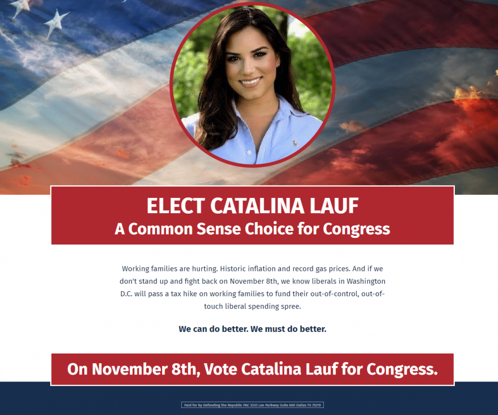 Elect Catalina Lauf | Defending The Republic PAC